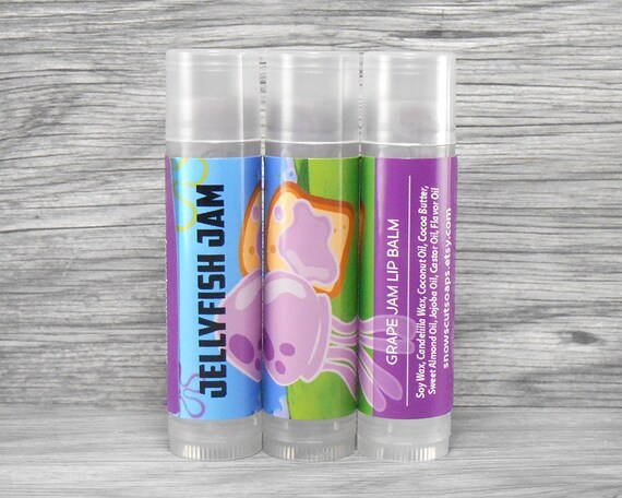 Jellyfish Jelly Lip Balm Spongebob Grape Jelly Lip Balm | Etsy