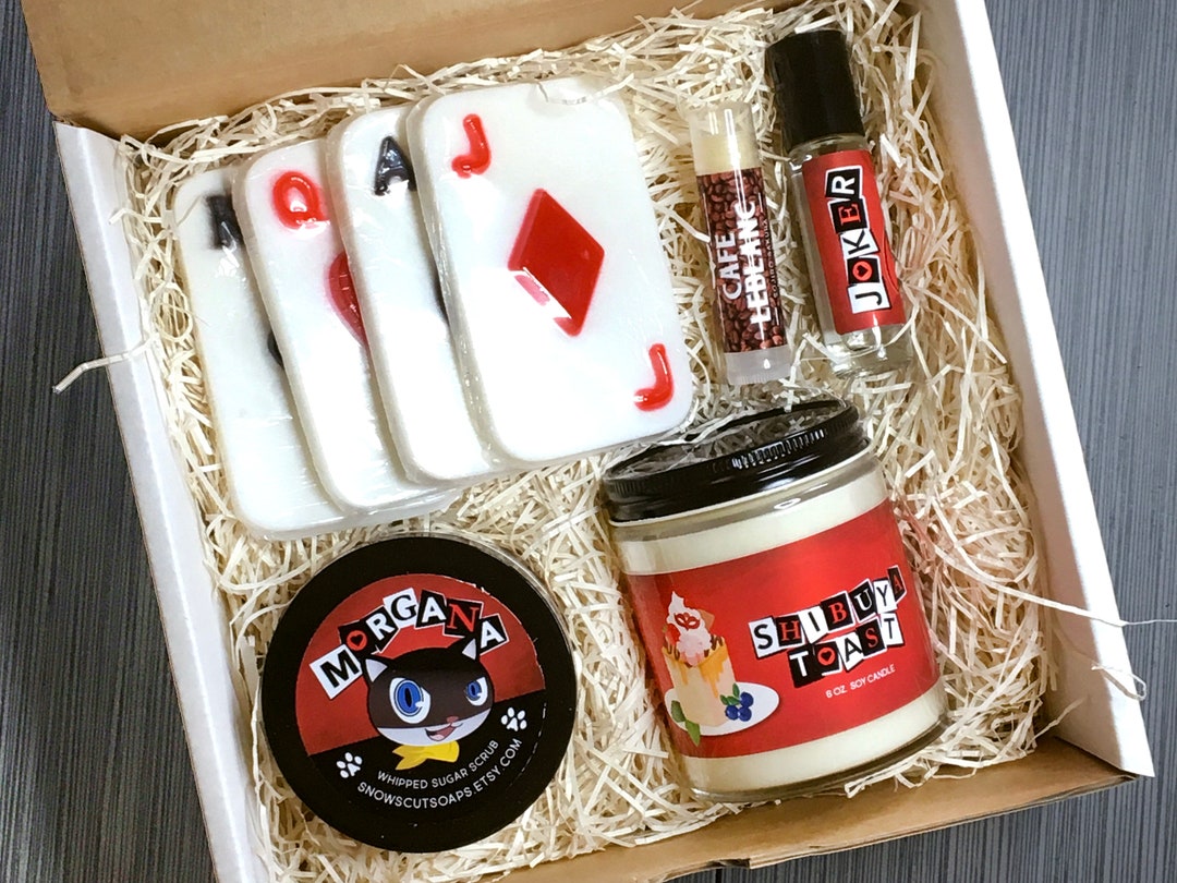 Persona Gift Set - Candle, Sugar Scrub, Soap, Lip Balm, Fragrance Oil ...