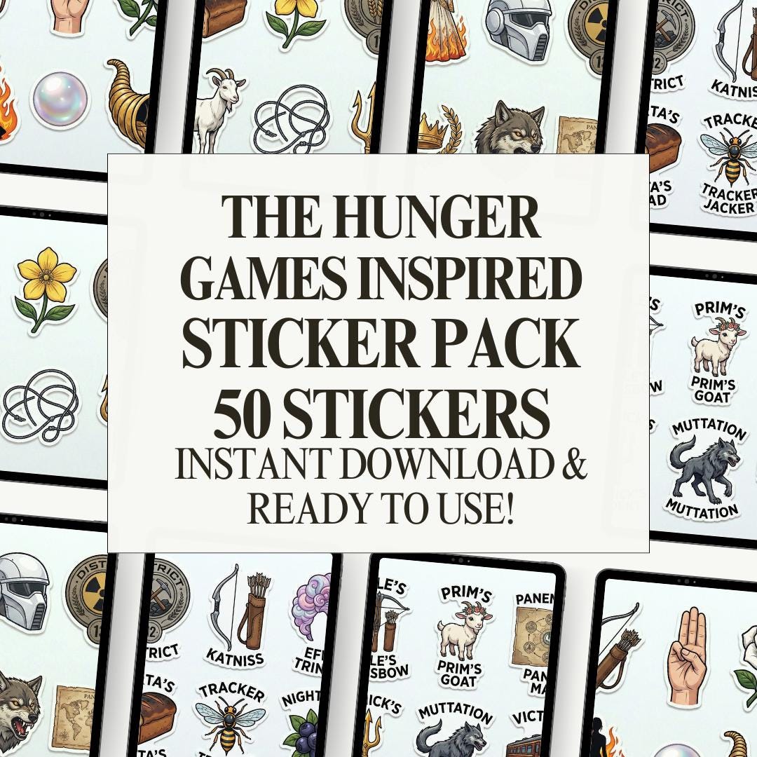 The Hunger Games Inspired Sticker Pack | Rebellion | Digital Download ...