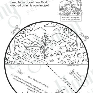 Adam and Eve 3D Craft: Garden of Eden Printable (PDF) - Etsy