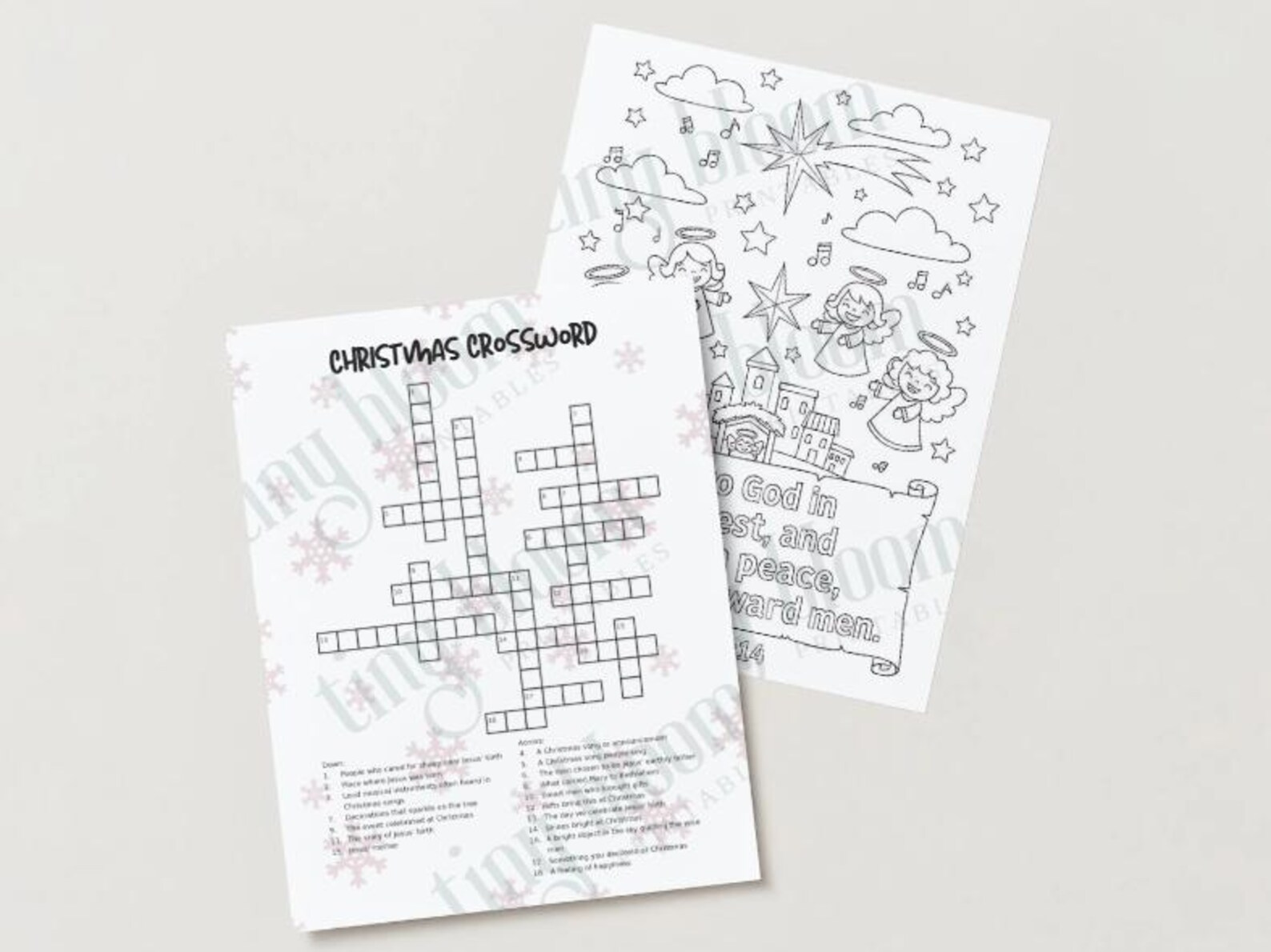 Christian Christmas Activity Pack | 10 Printable Pages | Digital ...