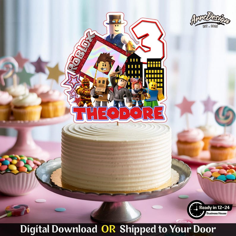Personalized Video Game Cake Topper: Custom Birthday Party Decor - Etsy