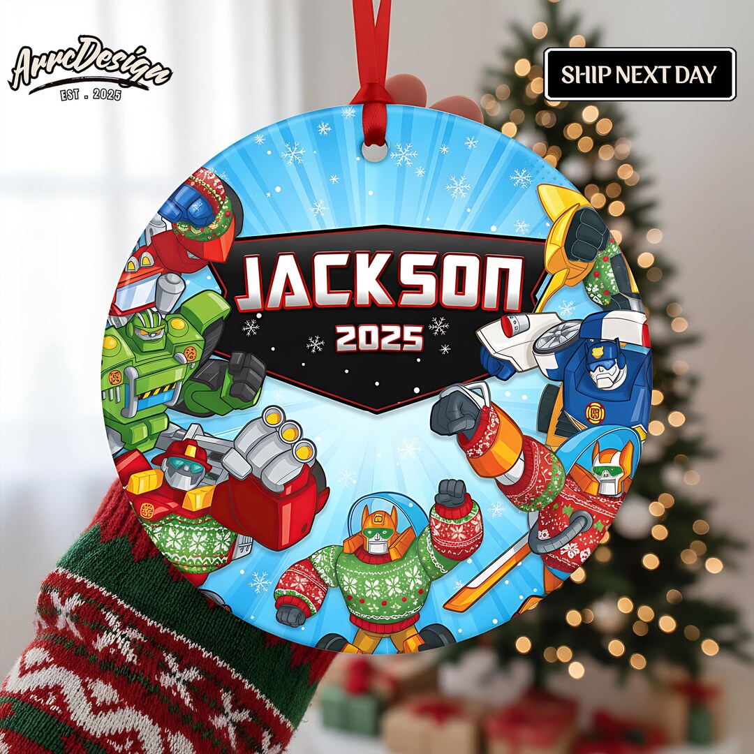 Personalized Transformers Rescue Bots Christmas Ornament - Etsy
