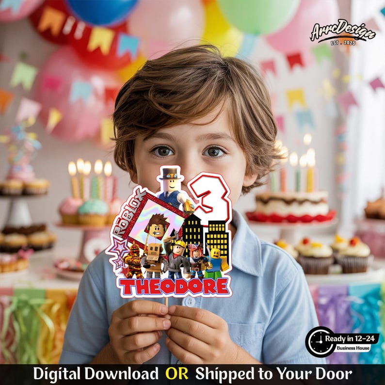 Personalized Video Game Cake Topper: Custom Birthday Party Decor - Etsy