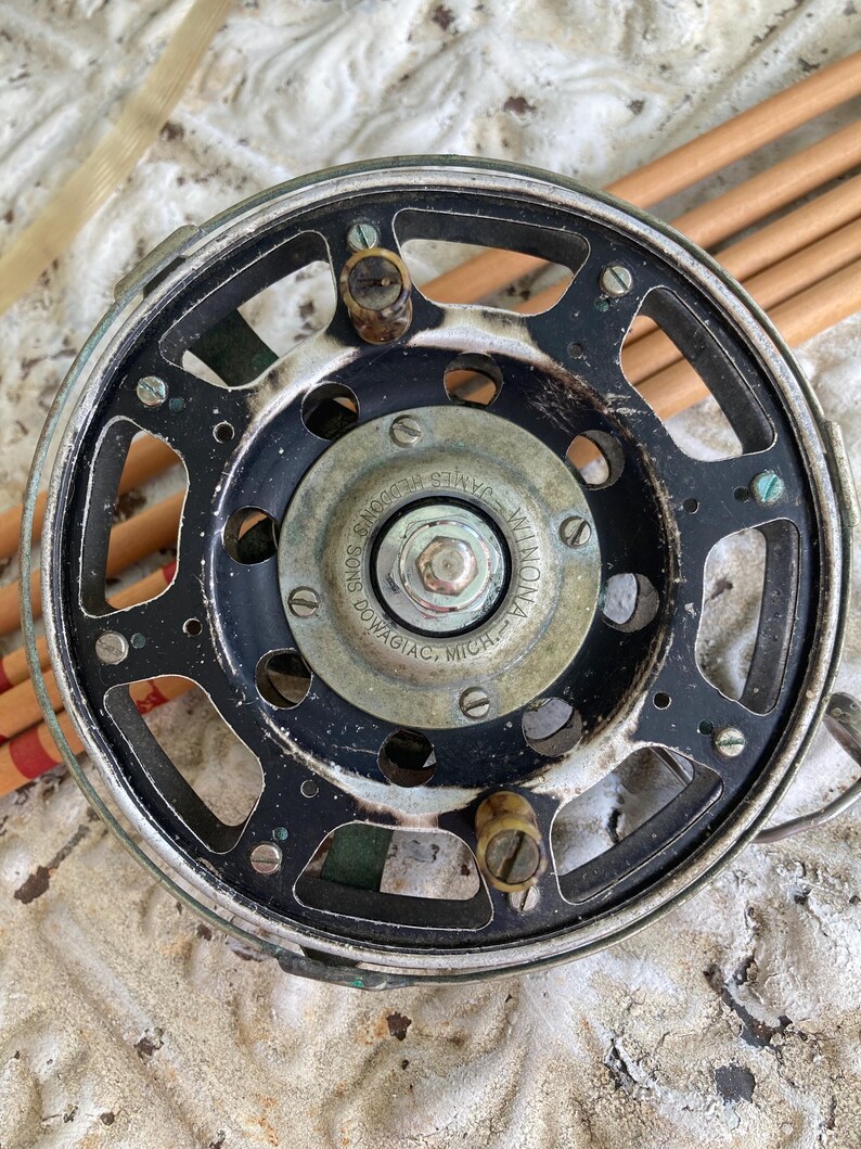 Vintage Winona Fishing Reel James Heddon’s Sons Dowagiac MI Pat’d 1929 ...