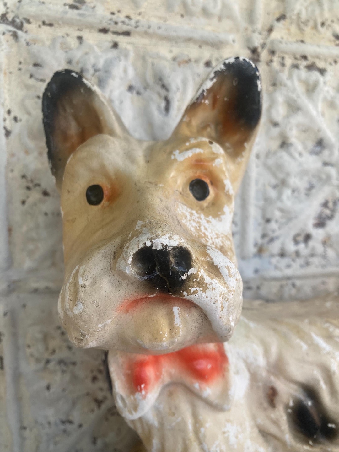 Vintage Antique Westie Dog Figurine Statue White West Highland Terrier ...