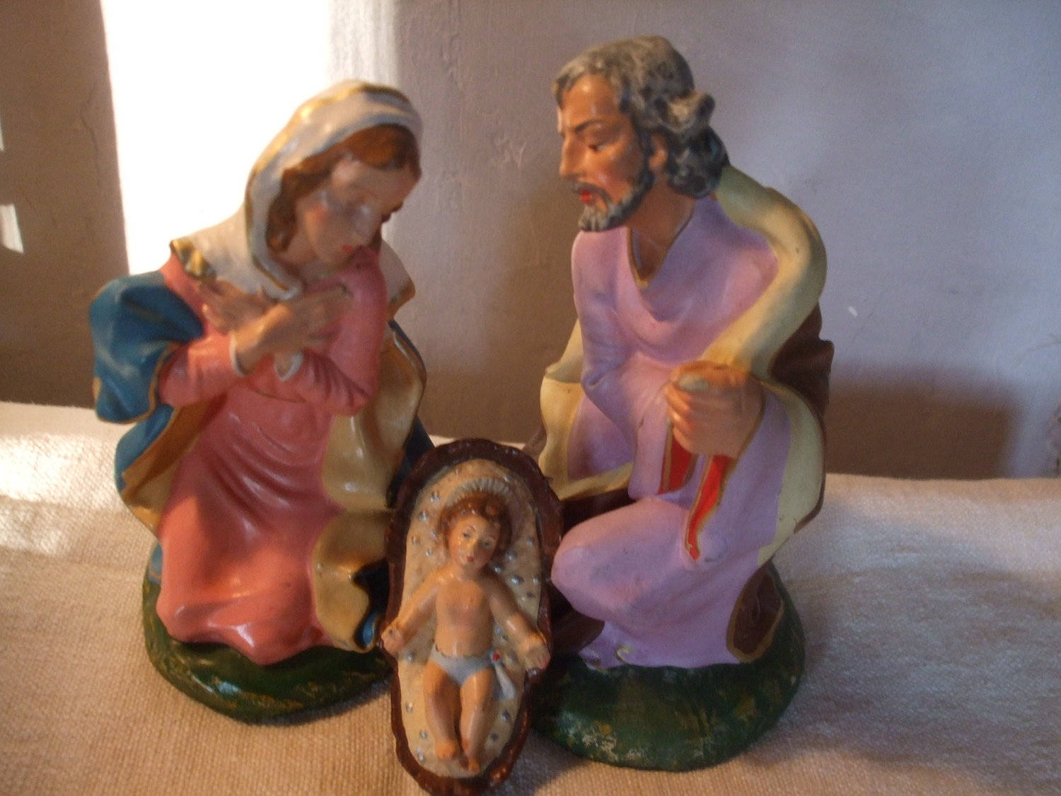 Nativity Joseph Mary Jesus Italian Nativity Figures - Etsy