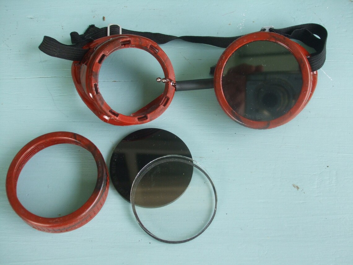 Eyeware Goggles Welding Goggles Antique Steampunk Rare 1930s - Etsy