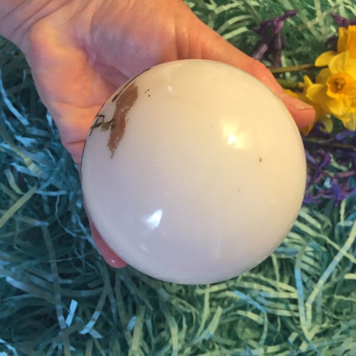 Egg Easter Egg Glass Mouth Blown Easter Hand Made Hand Painted - Etsy