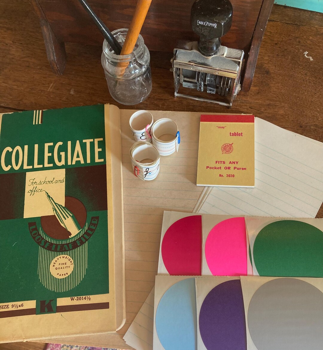 Vintage Ephemera Back to School Paper Pack ABC Alphabet Big Dot ...