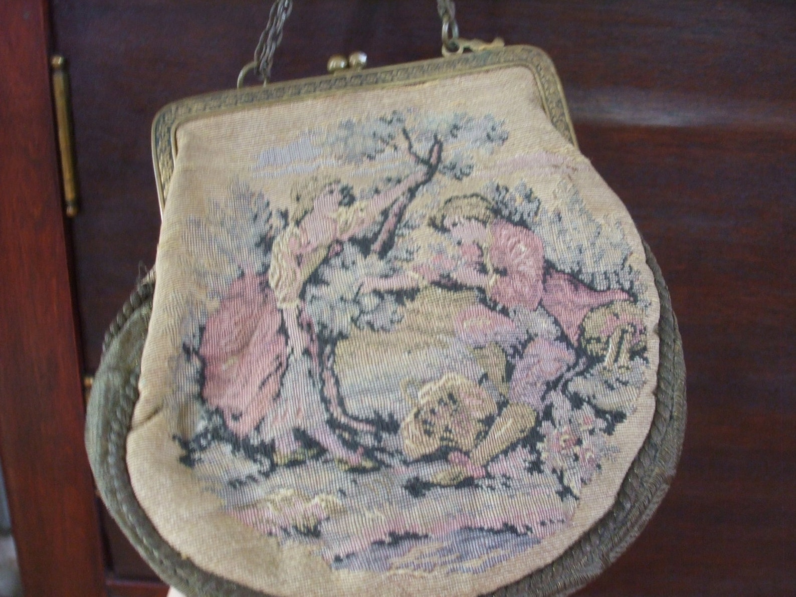Handbag Brocade Handbag Turn of the Century French Country - Etsy