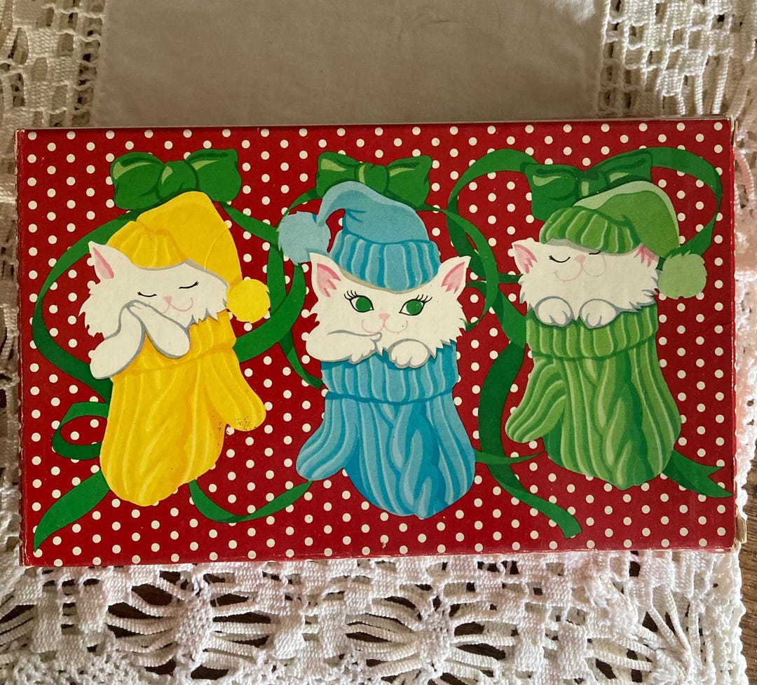 Vintage Avon Kitty Cat Soaps Furry Purry & Scurry Kittens in Mittens ...