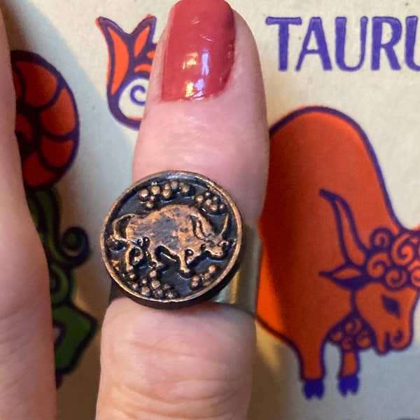 Jewelry Taurus Ring - Etsy