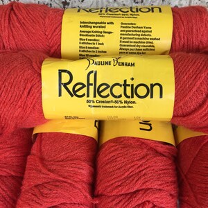 Yarn Rust Rosy Rust NOS Knitting Crochet 1970s 6 Skeins - Etsy
