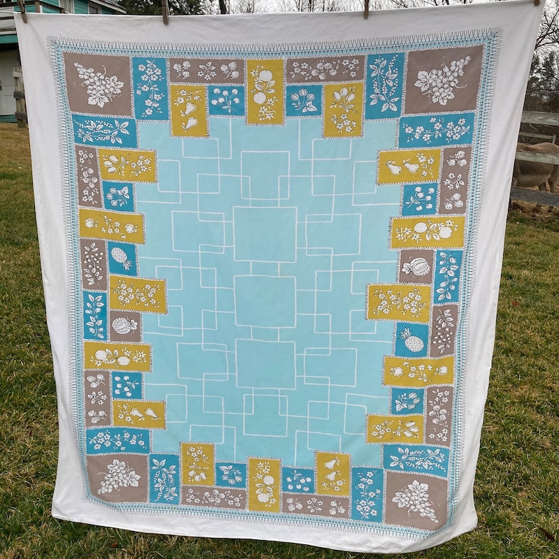 Modern Tablecloth - Etsy