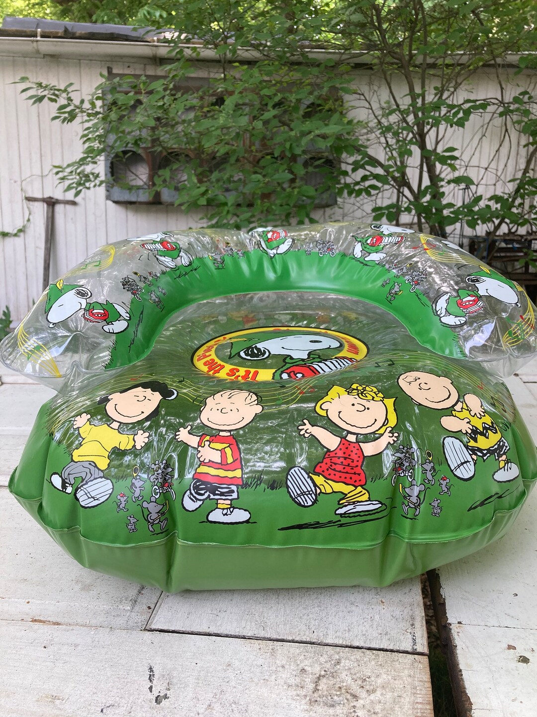 Vintage Snoopy Chair Blow up It’s the Pied Piper Charlie Brown Sally ...