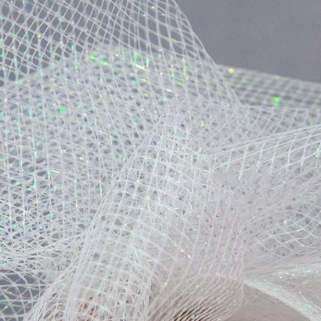 Iridescent White Metallic Mesh - Avant-garde Fashion & Sci-fi Costume ...