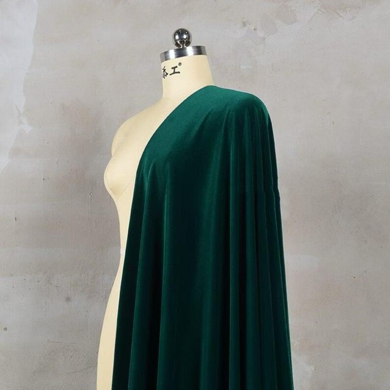 Matte Stretch Velvet, Plush Dense Fabric for Minimalist Dress, Luxe ...