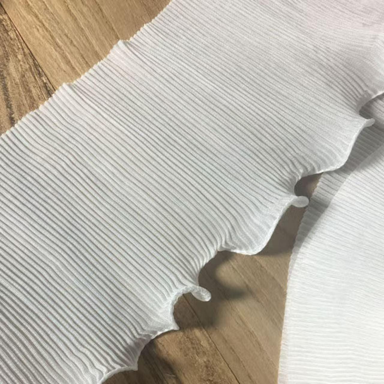 Cascading Ruffle Trim Fabric - Single Layer Wavy Pleated Trim for ...