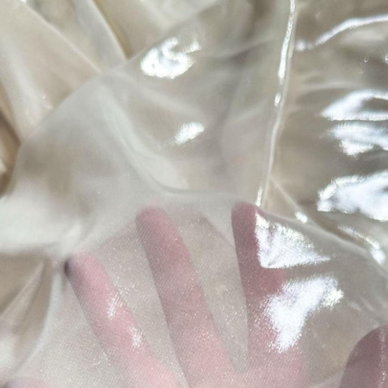 Pearl Luster Chiffon Fabric, Heavy Drape Evening Gown Material, Luxury ...