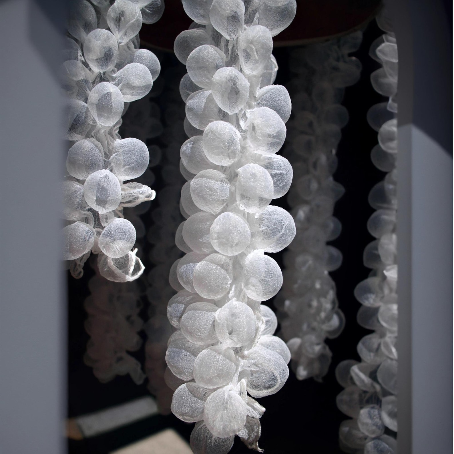 3D Bubble Textile - Heat Set Sculptural Sheer Fabric for Couture Trim ...