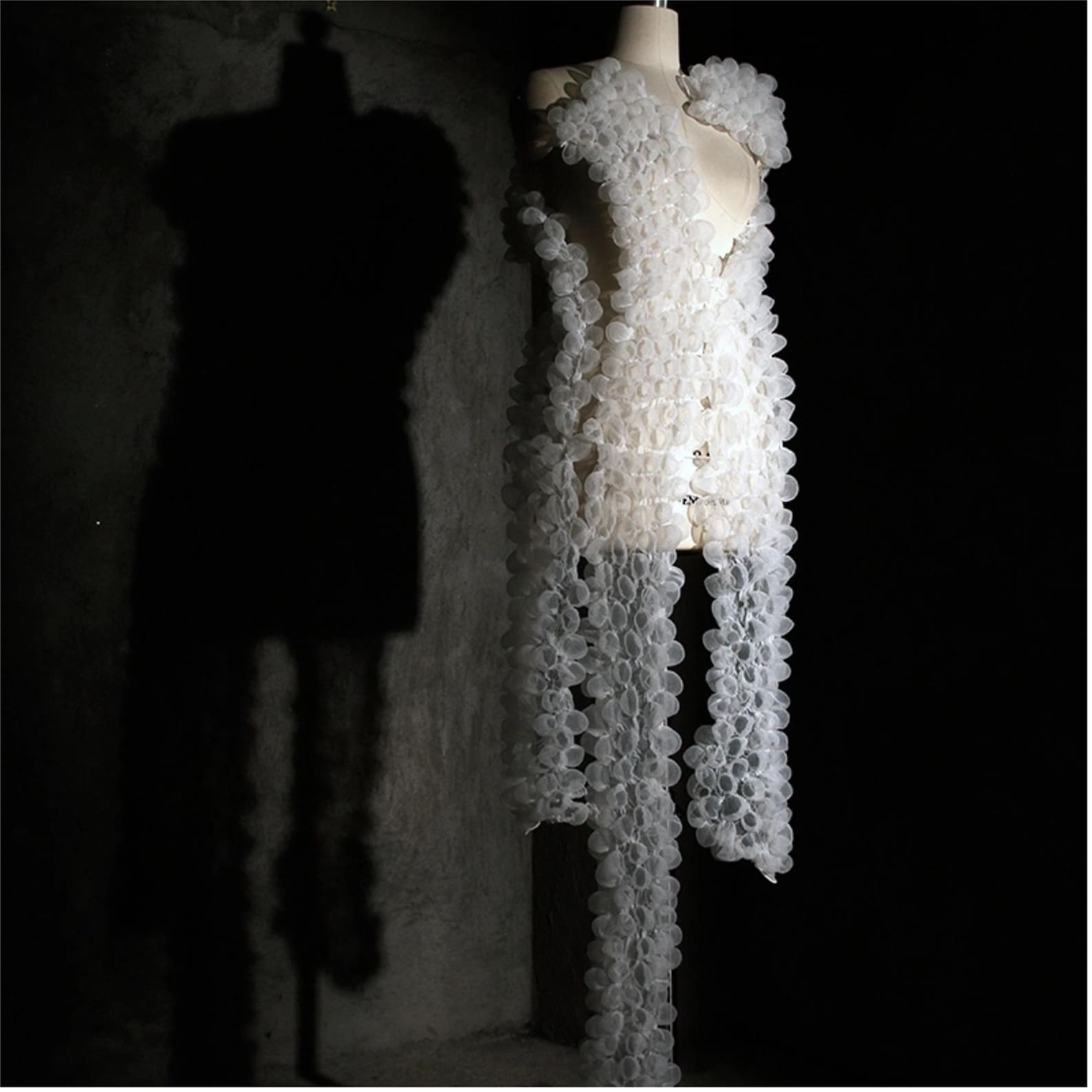 3D Bubble Textile - Heat Set Sculptural Sheer Fabric for Couture Trim ...