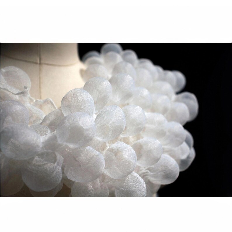 3D Bubble Textile - Heat Set Sculptural Sheer Fabric for Couture Trim ...