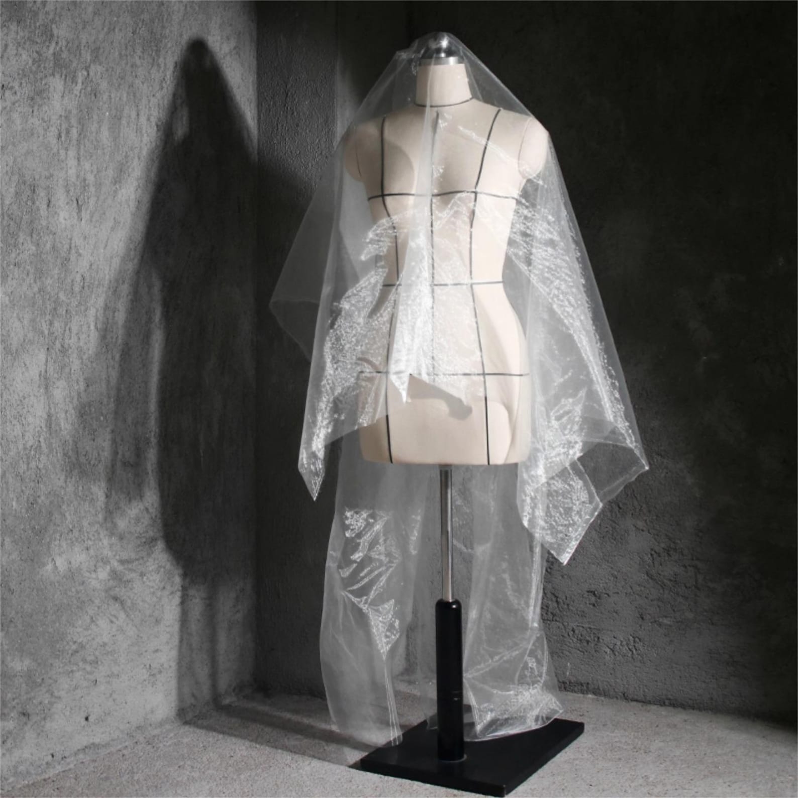 Crystal Sheer Organdy - Glass Veil Tulle for Bridal Gowns and Veils ...