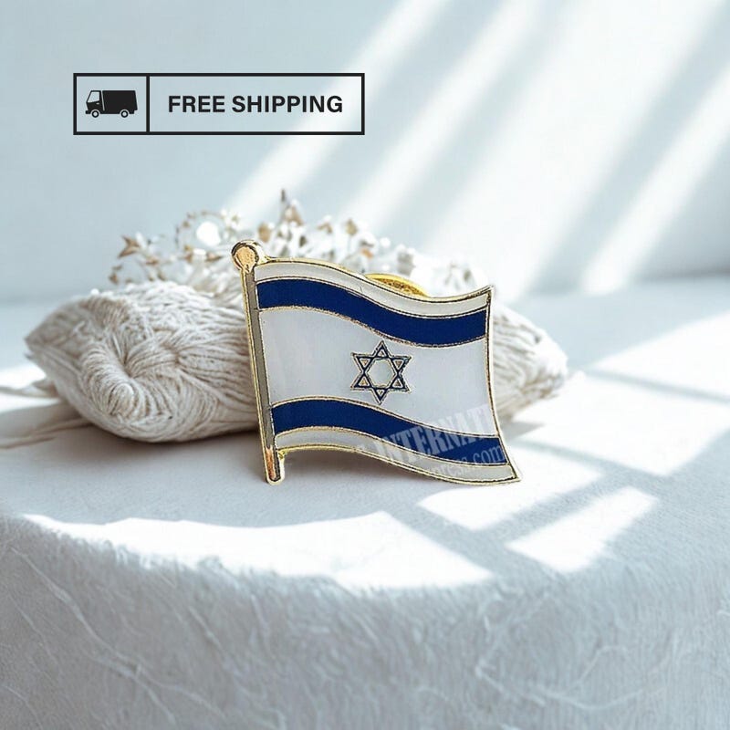 American Flag and Israeli Flag Lapel Pin - Etsy