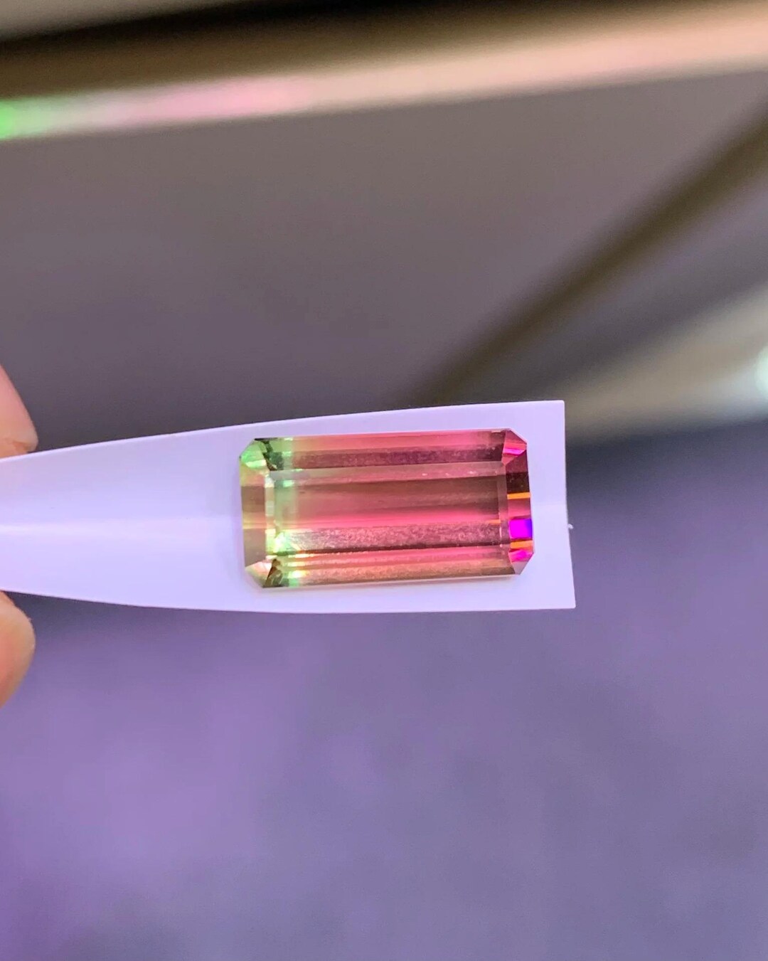 Loose Natural Watermelon Tourmaline 5.3ct Gemstones Octagon Cut - Etsy