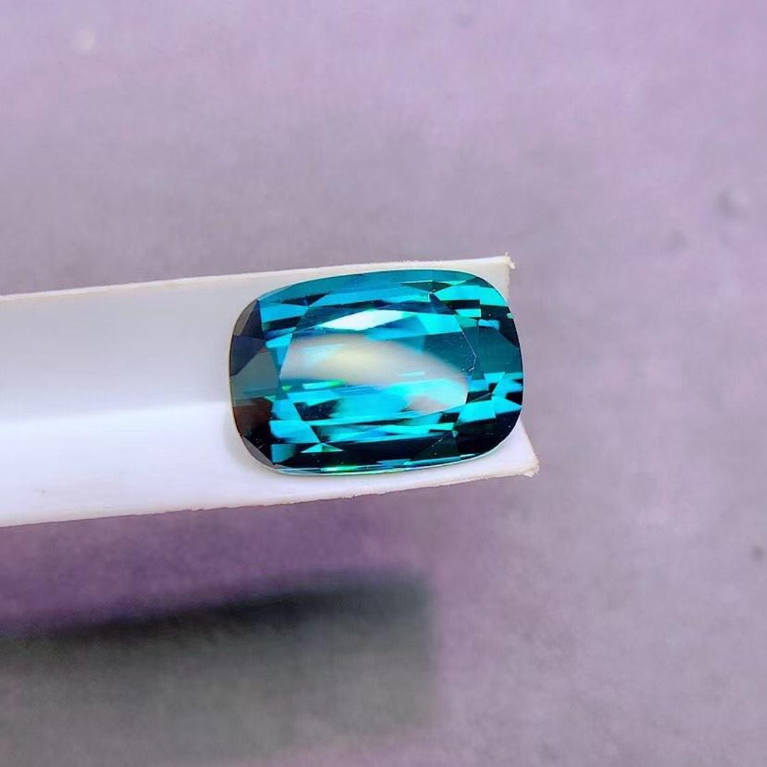 Loose Natural Blue Tourmaline 6.0ct Gemstones Beads for DIY Jewelry ...