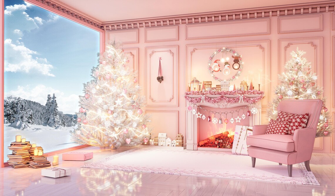 Animated Christmas Vtuber Stream Background Cozy Mega Pack With ...