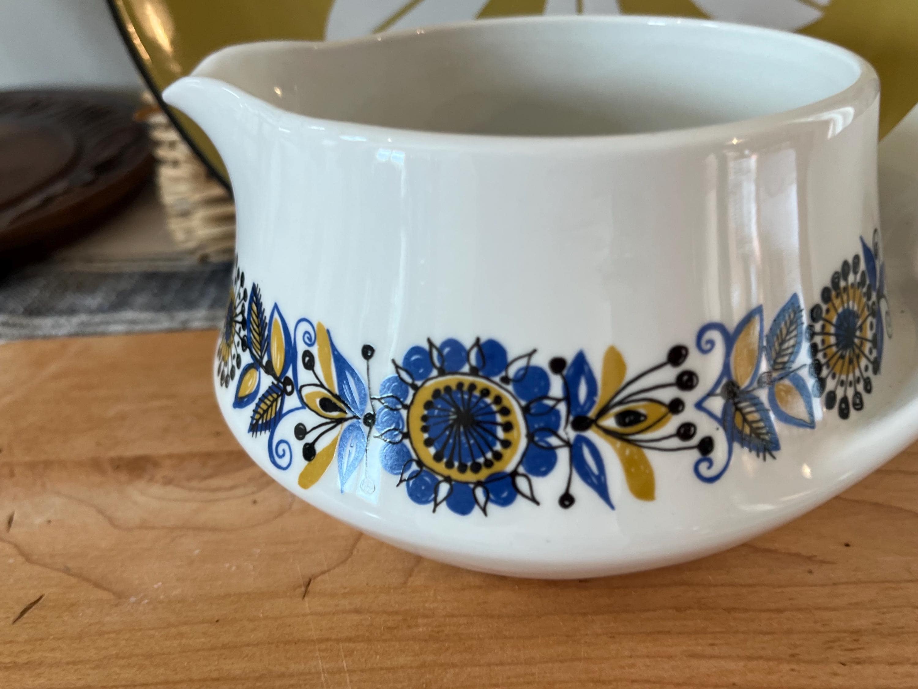 Vintage Figgjo Flint Turi “grill” Sauce Serving Dish Unusual Handle ...