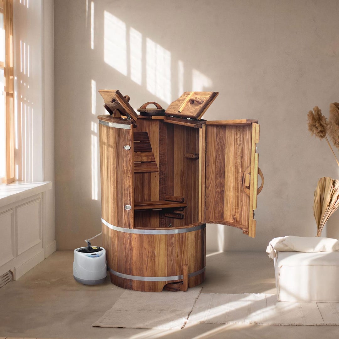 Fitosauna Set - Oval Sauna Barrel | New Thermo Indoor Steam Sauna ...