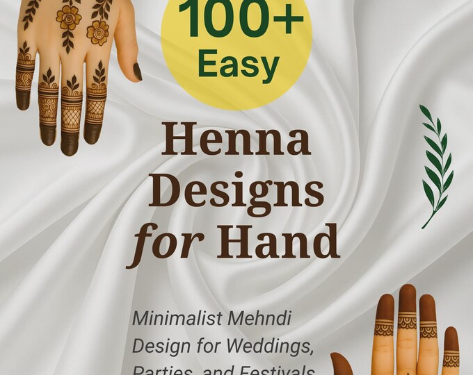 Printable 100+ Simple Mehndi Designs Book PDF, Mehandi Design Full Hand ...