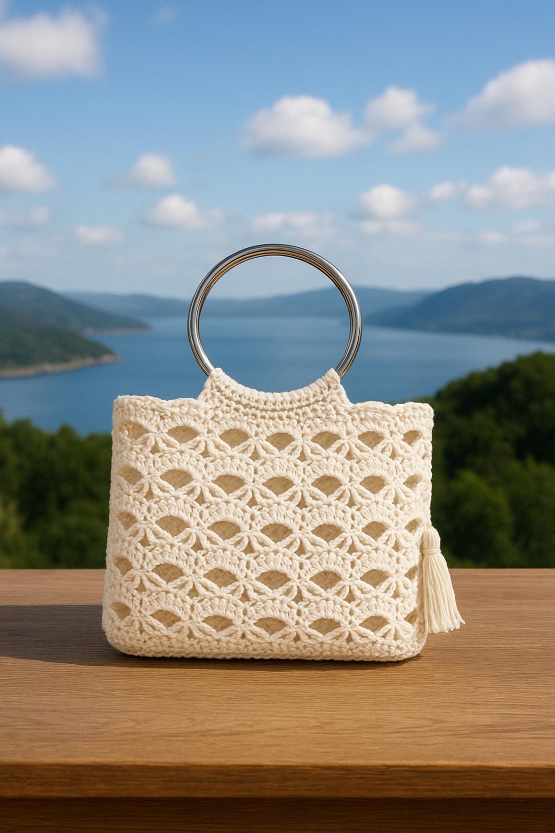 DIY Mash Bag Crochet Pattern, Digital PDF Tutorial, Handmade Tote Purse ...