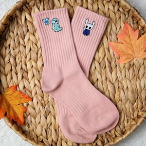 Handmade Embroidered Hollow Knight Socks – Gamer Anime Cosplay - Etsy