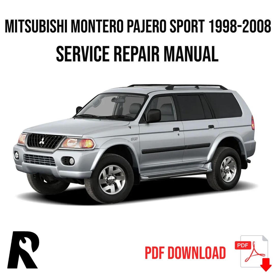 Mitsubishi Montero Pajero Sport 1998-2008 Service Manual Repair ...
