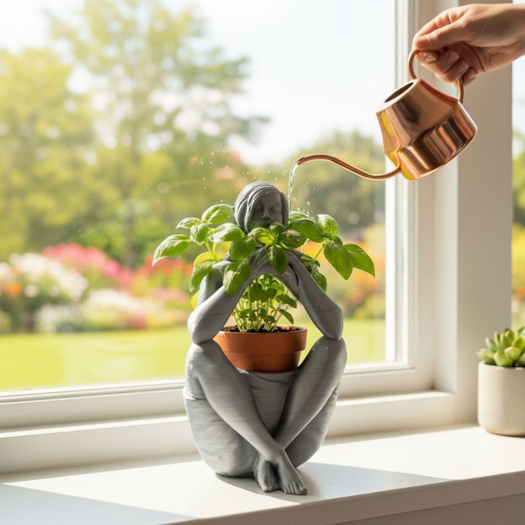 3D Printed Magic Elf Planter: Fantasy Sculpture Gift for Fantesy Lovers ...