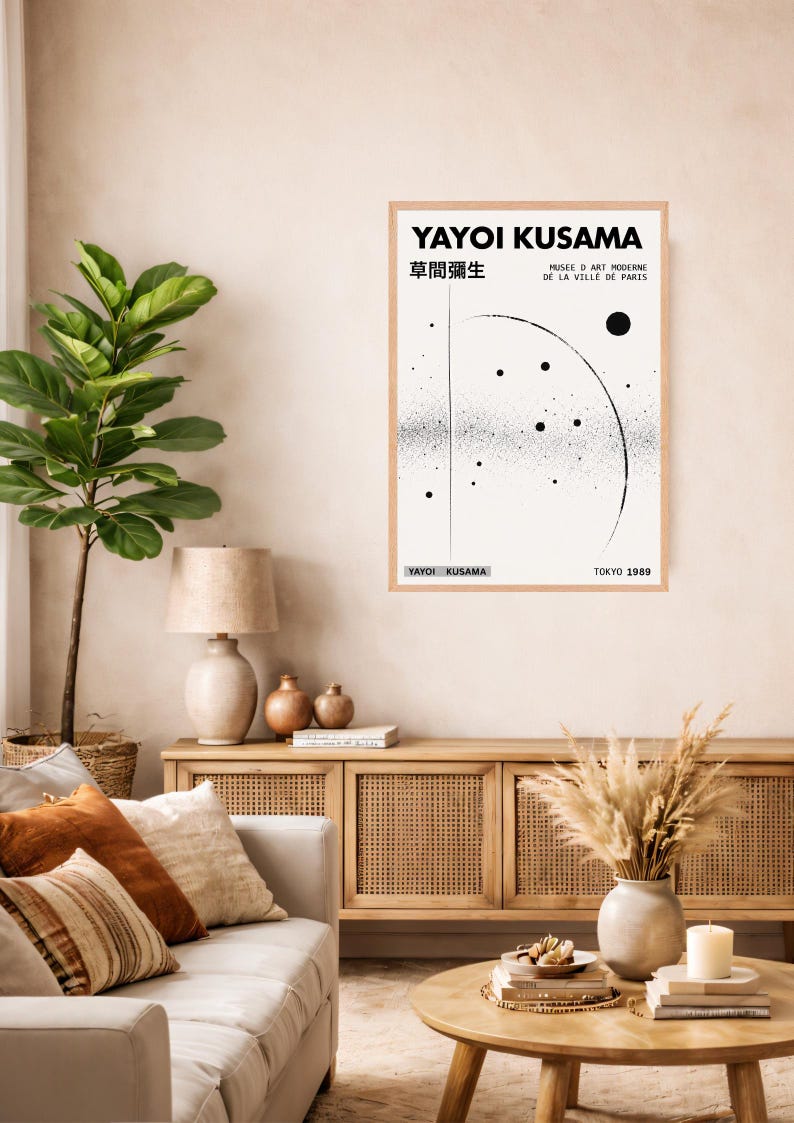 Yayoi Kusama Poster - Japanese Gallery Wall Art, Modern Poster Wall ...