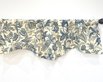 Blue Floral Valance - Etsy