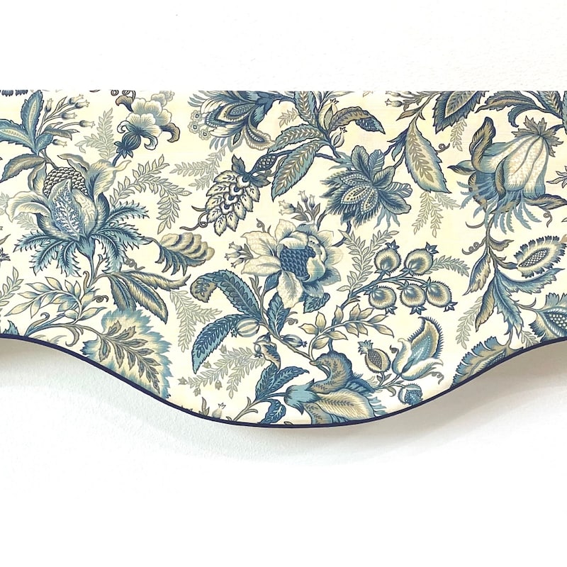 Blue Floral Valance - Etsy