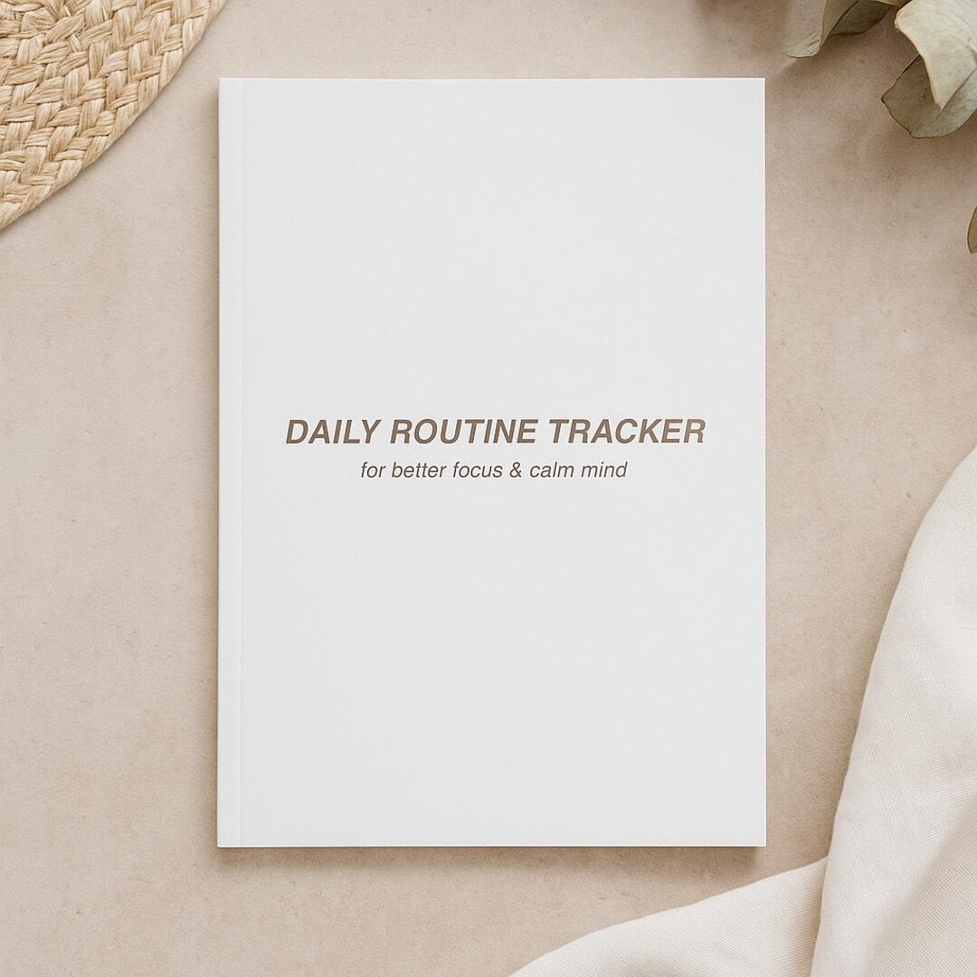 Daily Routine Tracker – Minimalist Printable Planner | Calm Taupe ...