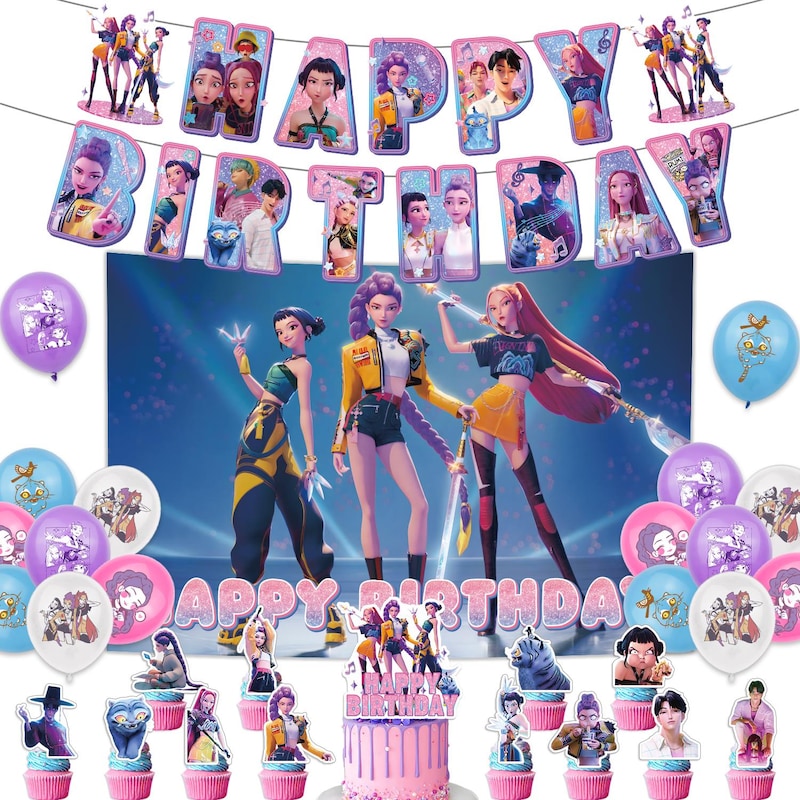 Cake Toppers De Las Guerreras Kpop Etsy España