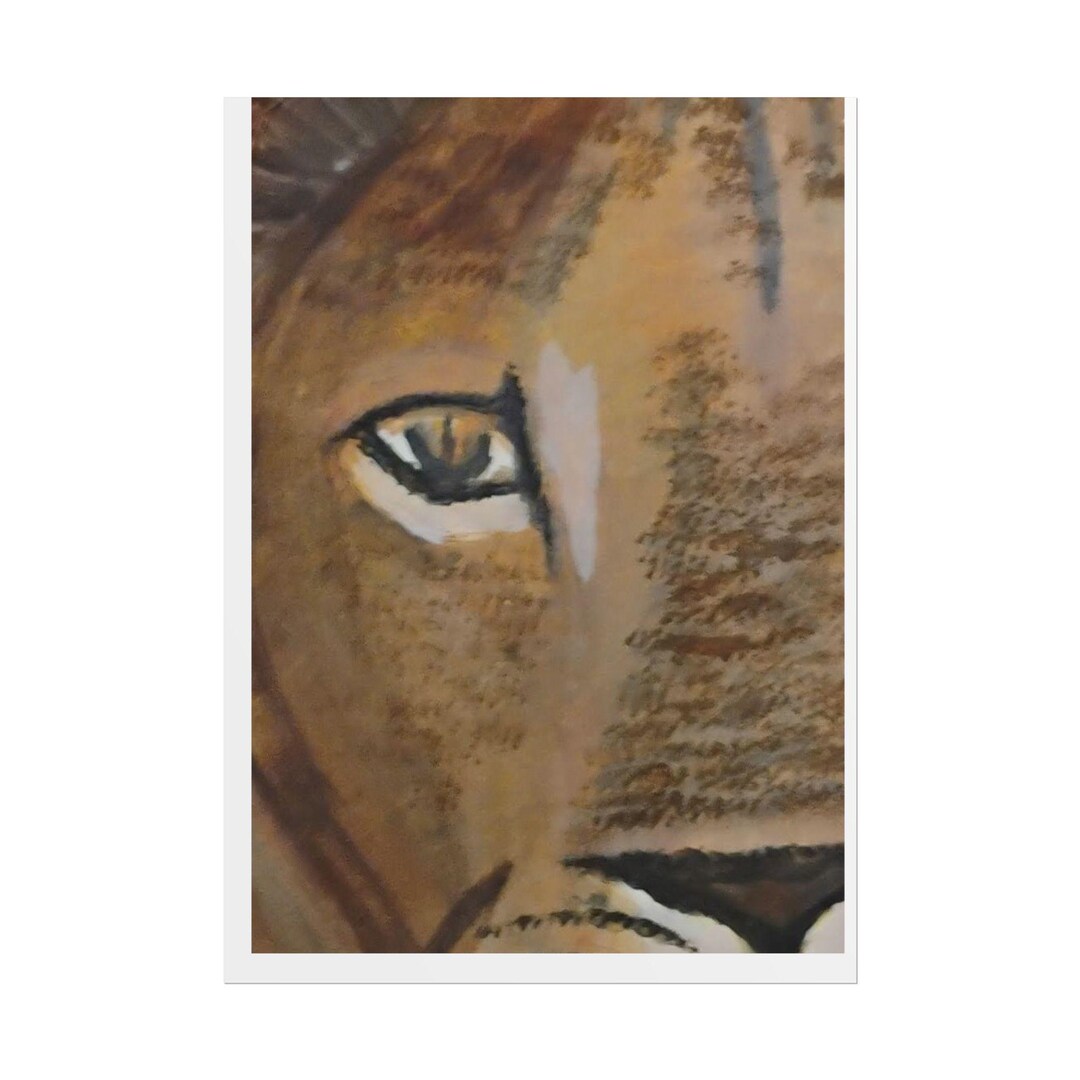 Lioness Eye - Poster Print - Etsy