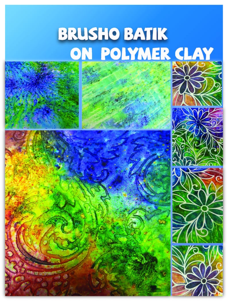 Brusho Watercolor on Polymer Clay Tutorial! Bursho Crystal Colors ...