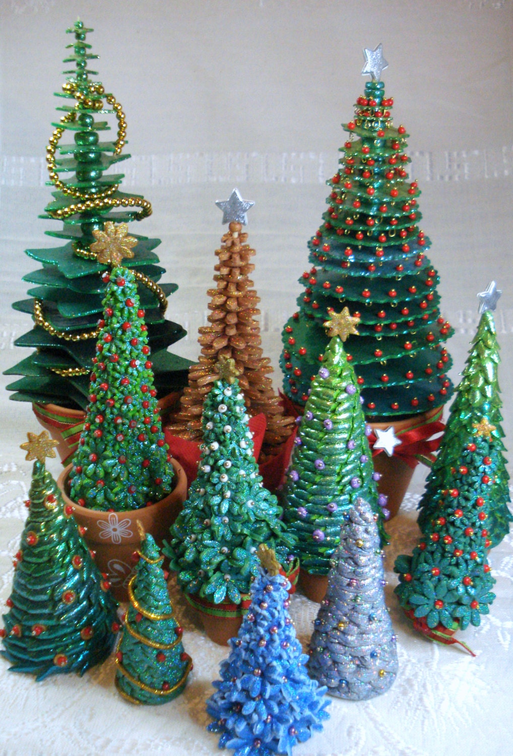 CHRISTMAS Tree - TUTORIAL 5 in 1 - Five Different Kinds of Handmade ...