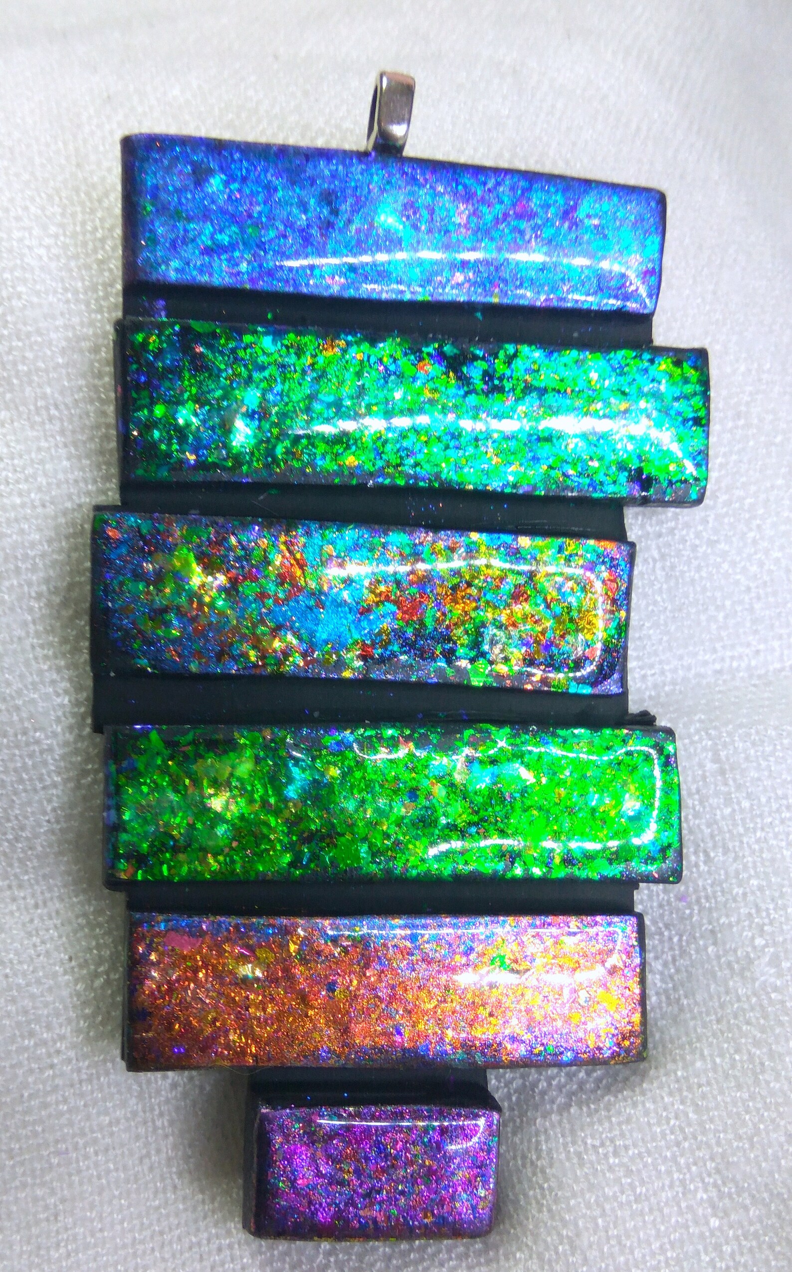 Faux Dichroic Glass Tutorial Polymer Clay The Real Thing Etsy