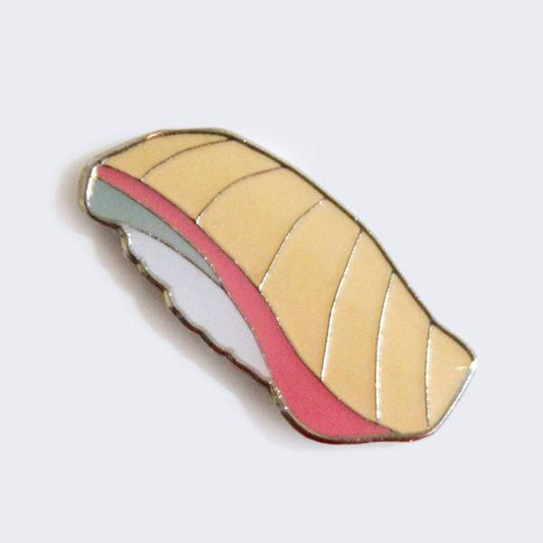 Yellowtail Hamachi Sushi Enamel Pin - Etsy