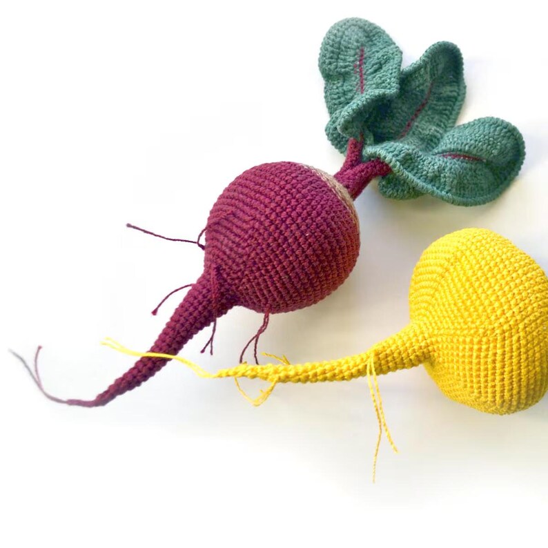 Beetroot Crochet Pattern PDF – Realistic Amigurumi Vegetable – Play Food or Garden Decor - Etsy